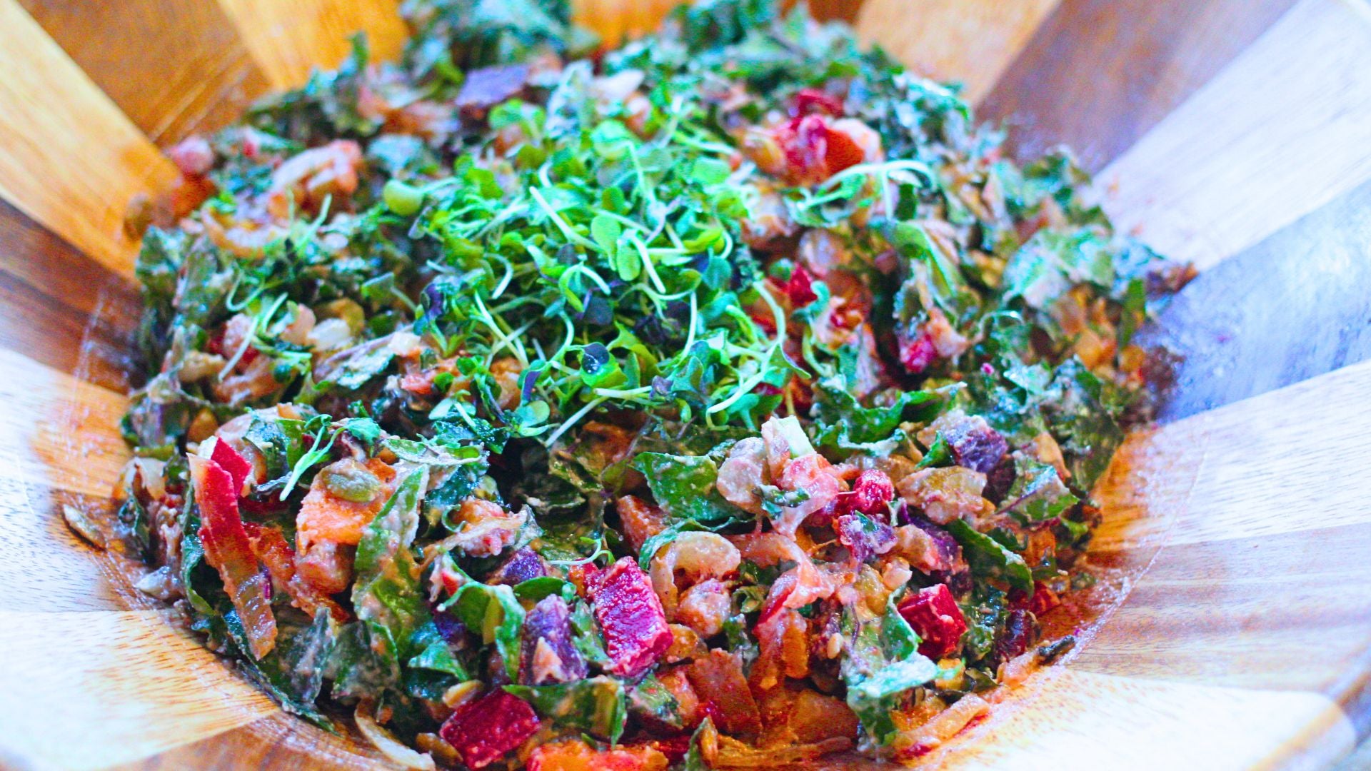 Roasted Root Salad with Creamy Apple Tahini Dressing – Hamama